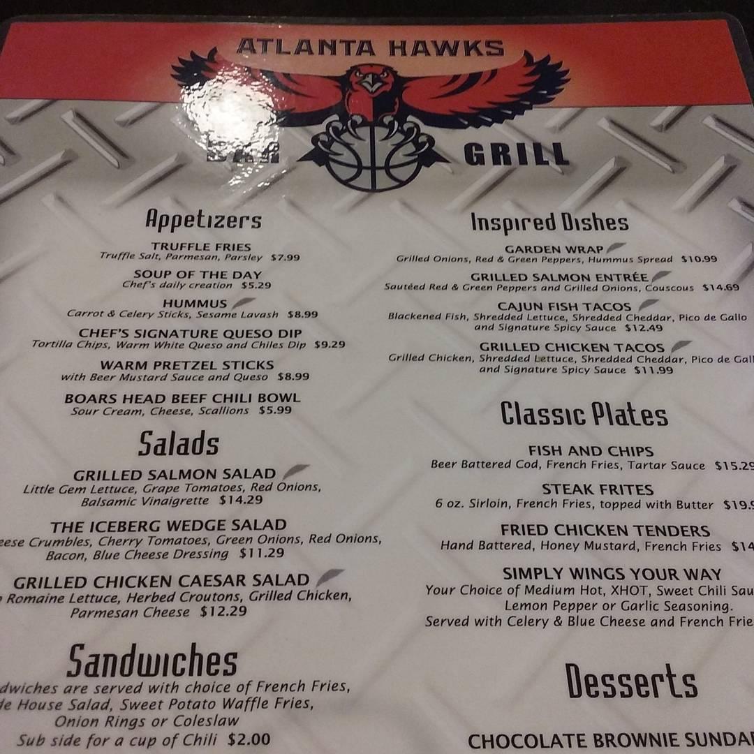 Menu at Atlanta Hawks Bar and Grill, Atlanta, Atlanta International Airport