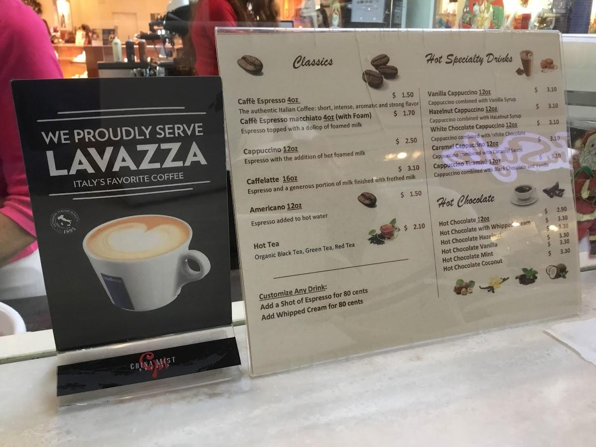 Menu at Le Crepes cafe, Jacksonville