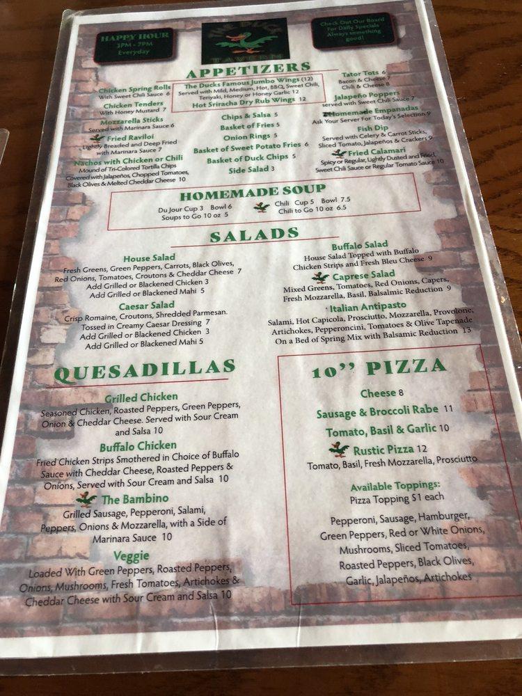 Menu at The Duck Tavern pub & bar, Boca Raton