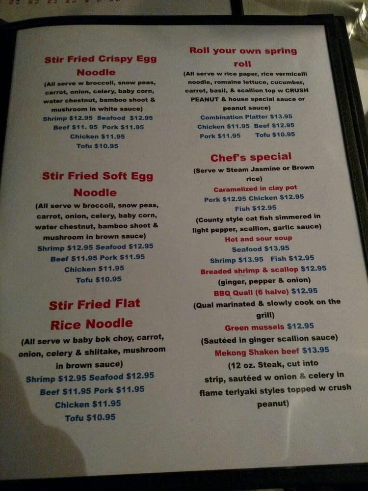 Menu at Mekong Authentic Vietnamese Cuisine - Sandusky restaurant ...