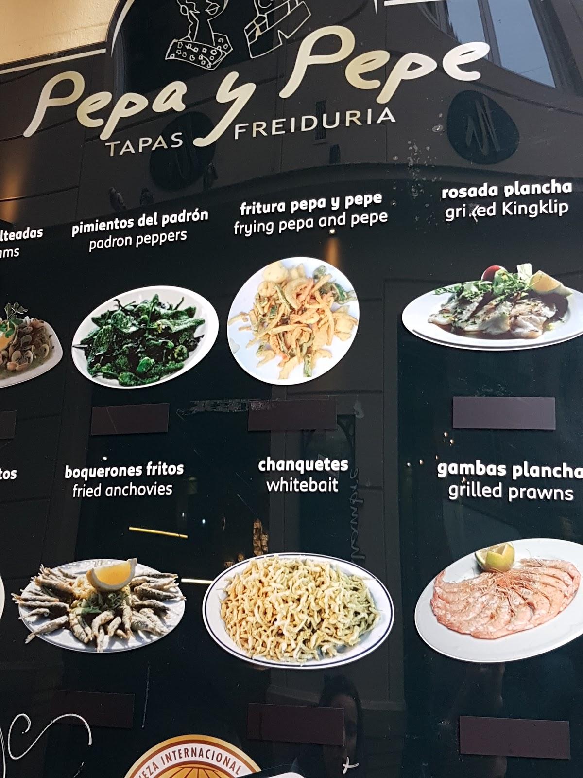Carta de Bar Pepa y Pepe 2 - C/Luis de Velázquez, Málaga, C. Luis de ...
