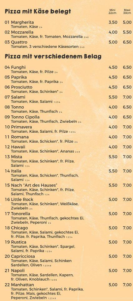 Speisekarte von Atas Grill pizza, Beckum