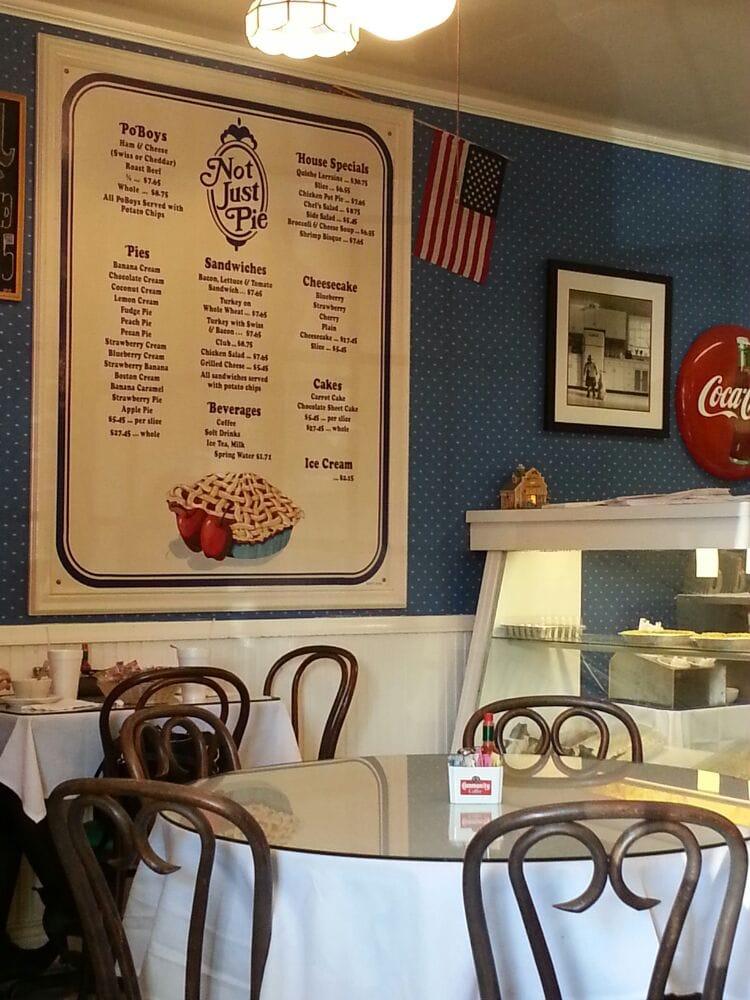 Menu at Not Just Pie restaurant, Monroe