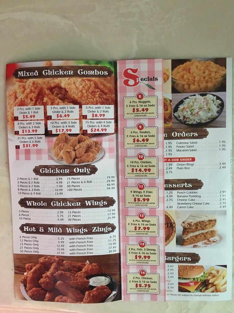 Menu at New York Fried Chicken Halal restaurant, Petersburg