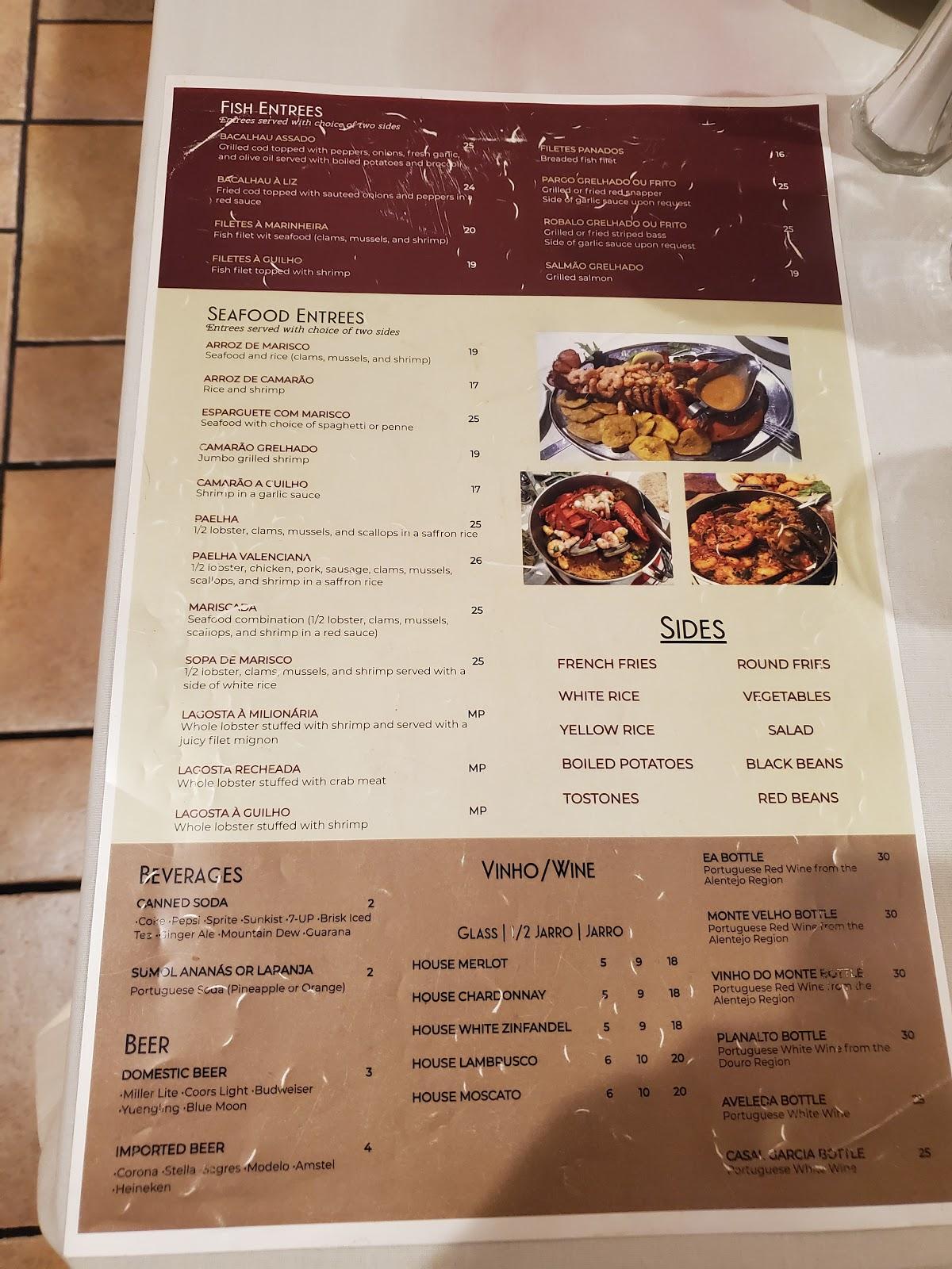 Menu at Cafe Liz, Philadelphia