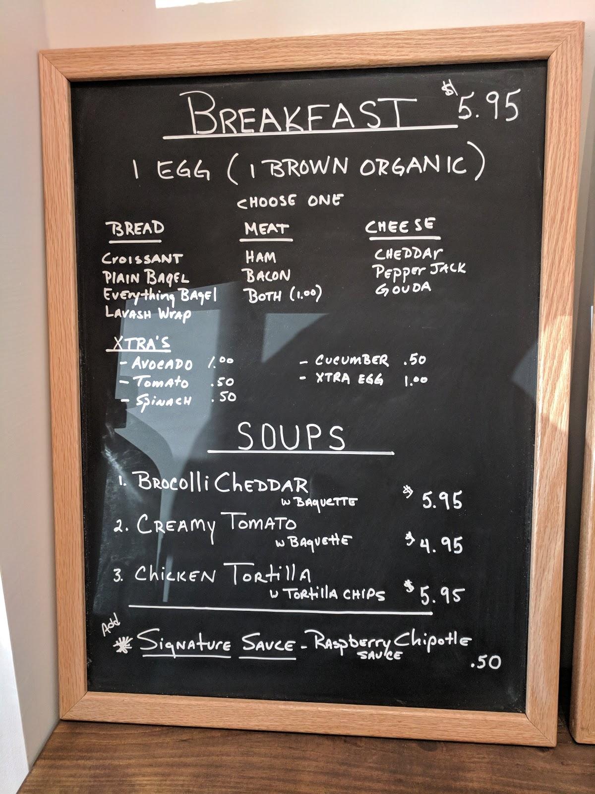 Menu at Coffee, Etc. cafe, Castle Shannon