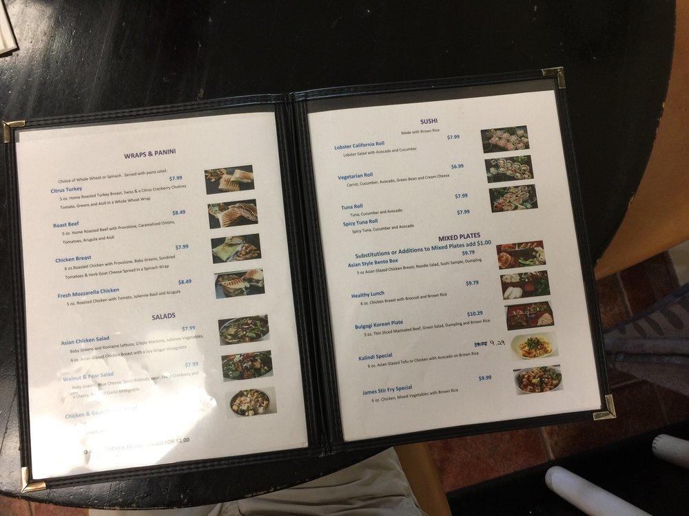 Menu at Yoon's Spoon restaurant, Jacksonville