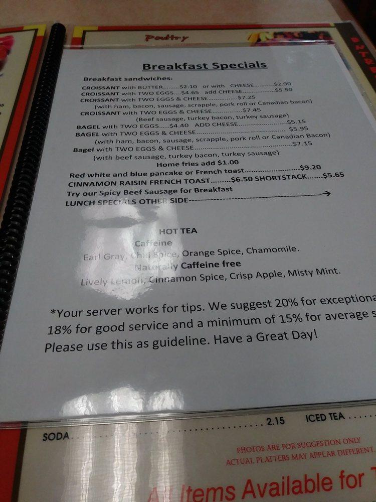 Menu at Perry's Cafe & Deli, Atlantic City