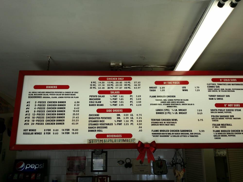Menu at Pittsburgh Broasted Chicken fast food, Los Alamitos