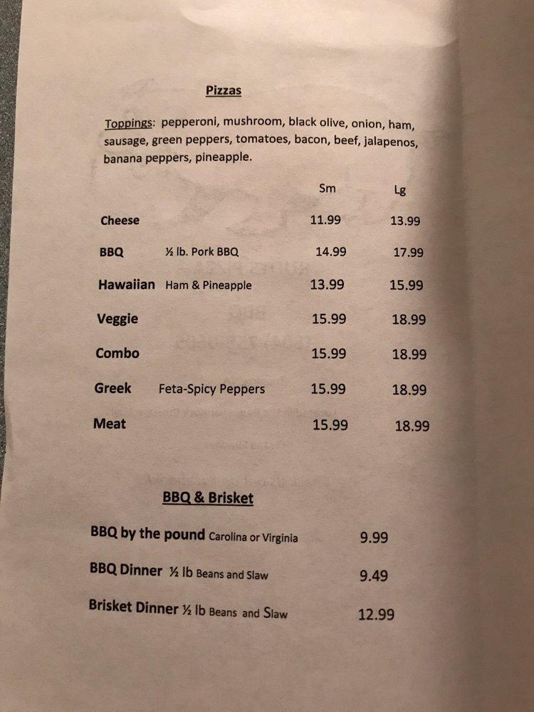 Menu at Rudy's BBQ, Topping, Greys Point Rd