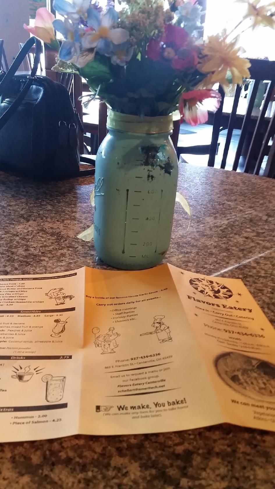 Menu at Flavors Eatery restaurant, Dayton, 865 E Franklin St