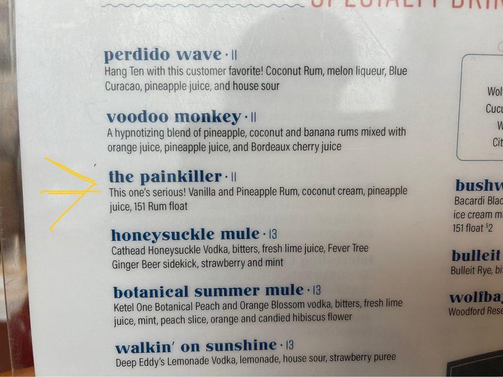 Menu at Wolf Bay Restaurant at Orange Beach, Orange Beach, Perdido ...