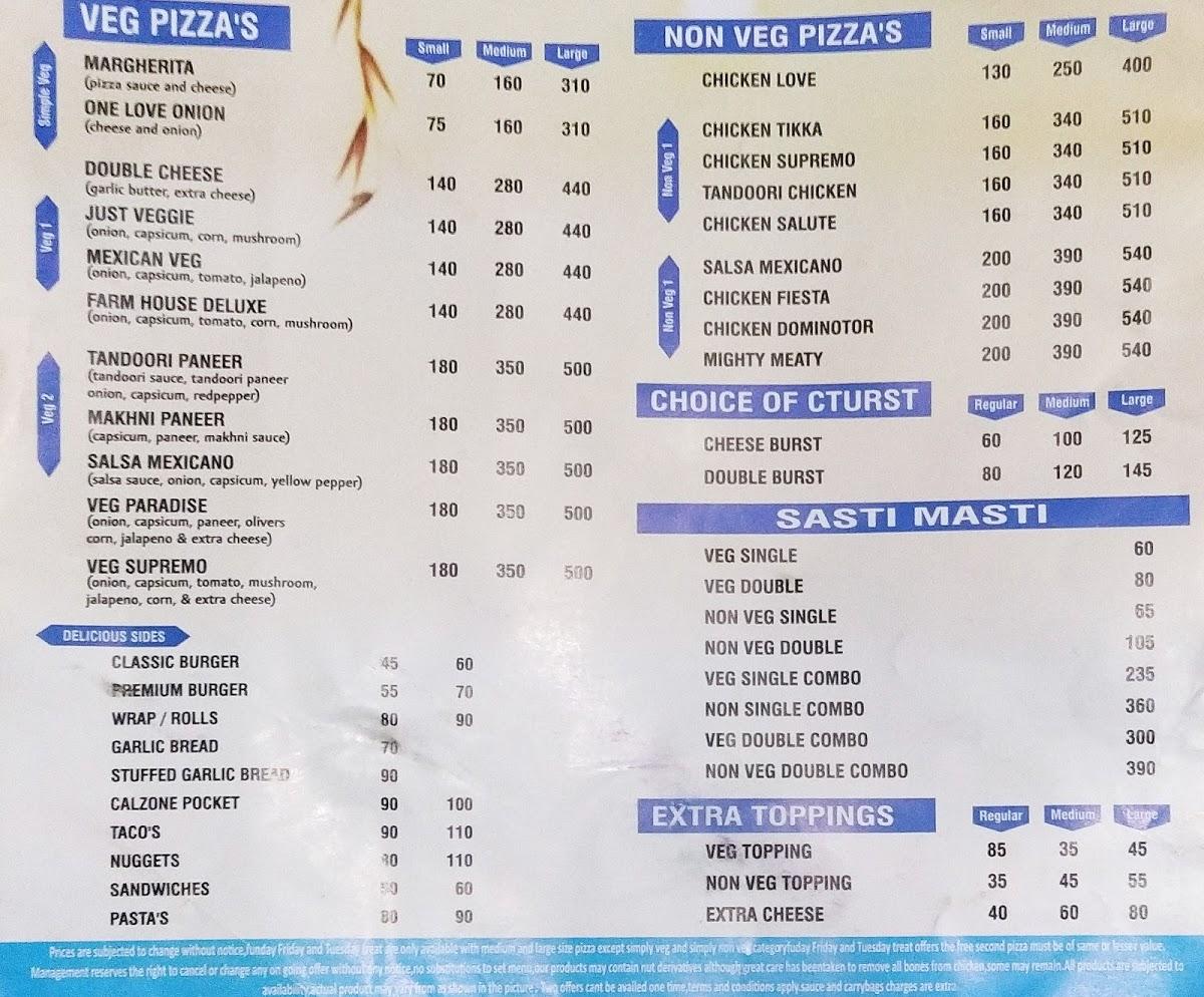 Menu at The Pizza Express Khatima, Khatima