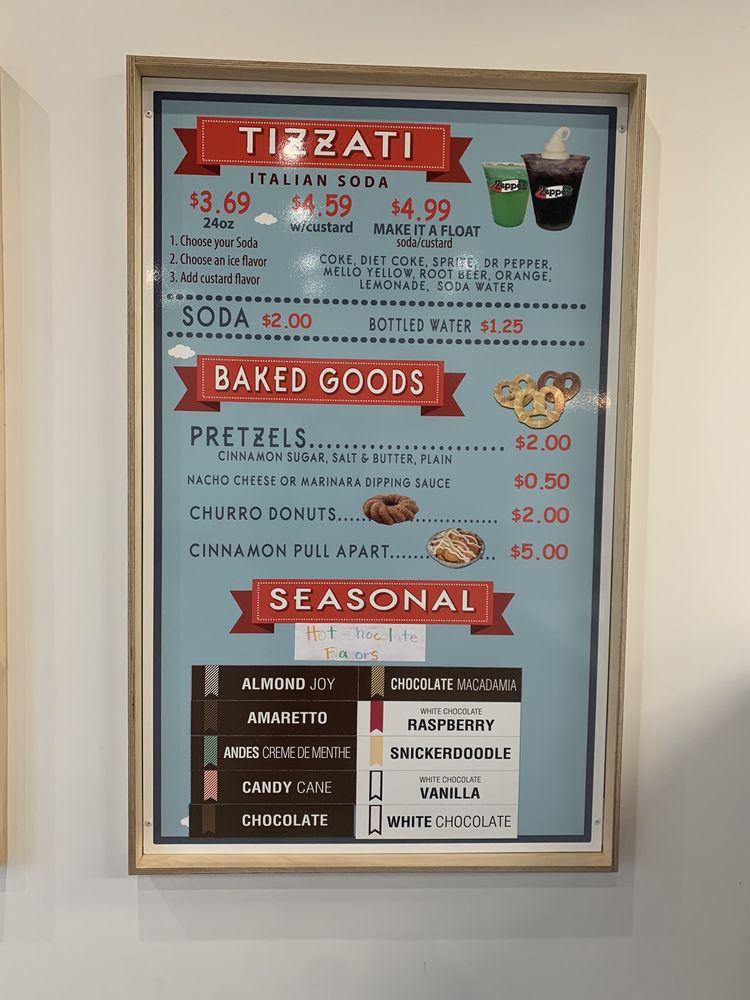 Menu at Zeppe's, West Jordan