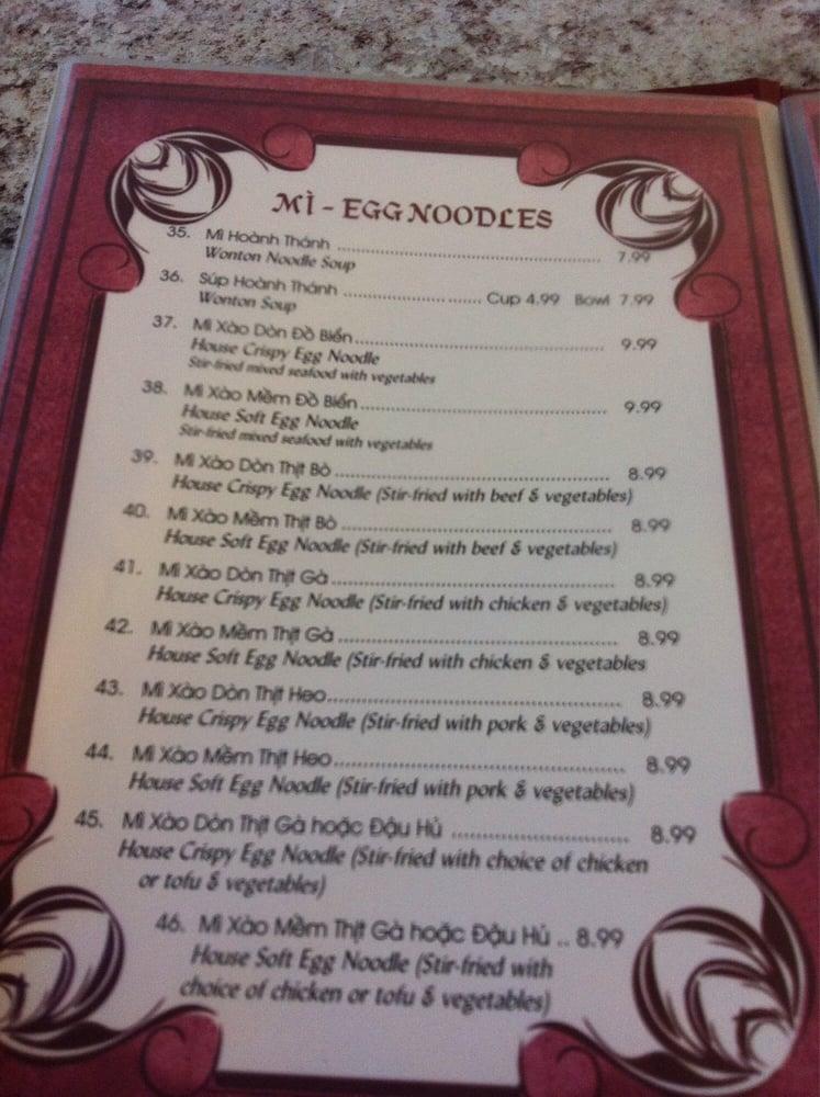 Menu at Pho 102 restaurant, Tumwater, Littlerock Rd SW #113B