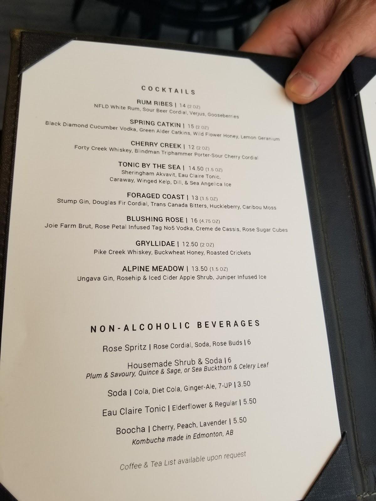 Carta del restaurante The Butternut Tree, Edmonton