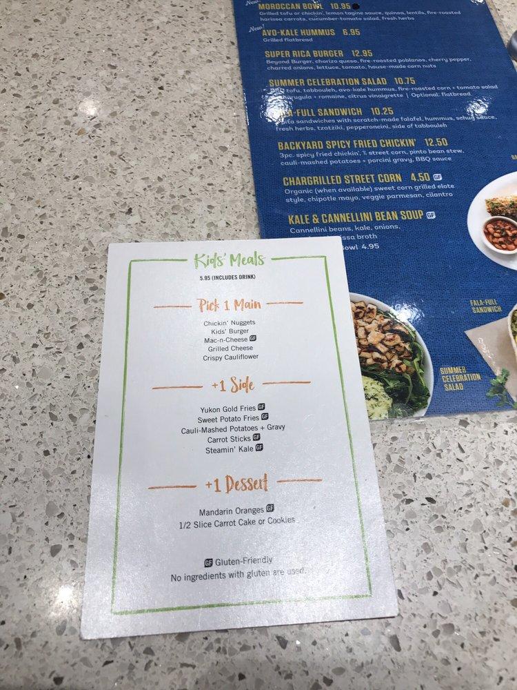 Menu at Veggie Grill restaurant, San Jose, Saratoga Ave #94
