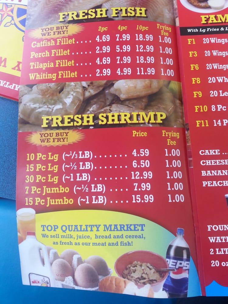 Menu at Captain Jay's restaurant, Flint, S Dort Hwy