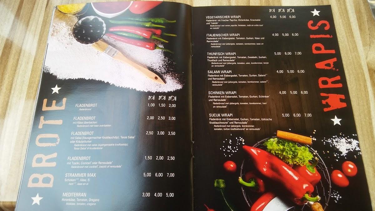 Speisekarte von Aspendos pizza, Uelsen
