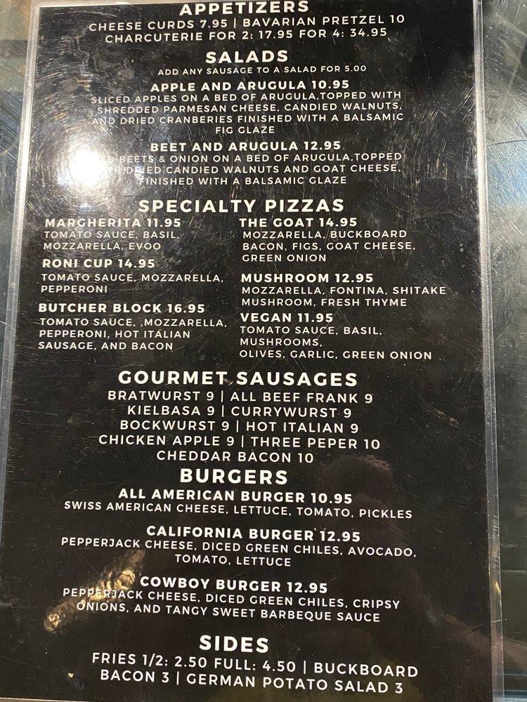 Menu at Fire & Vice Moorpark pizzeria, Moorpark