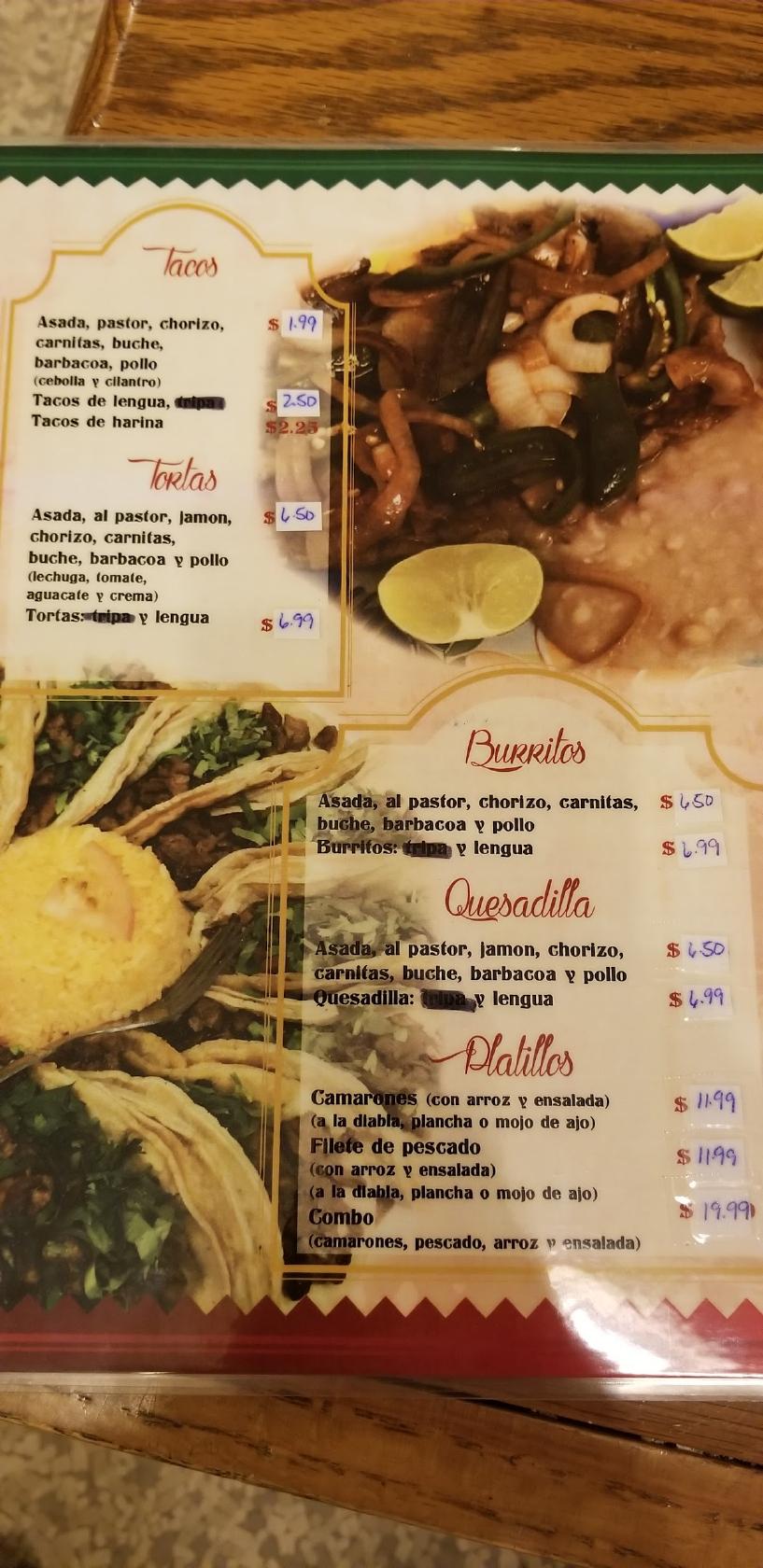Menu at Milas Mini Market restaurant, Plymouth