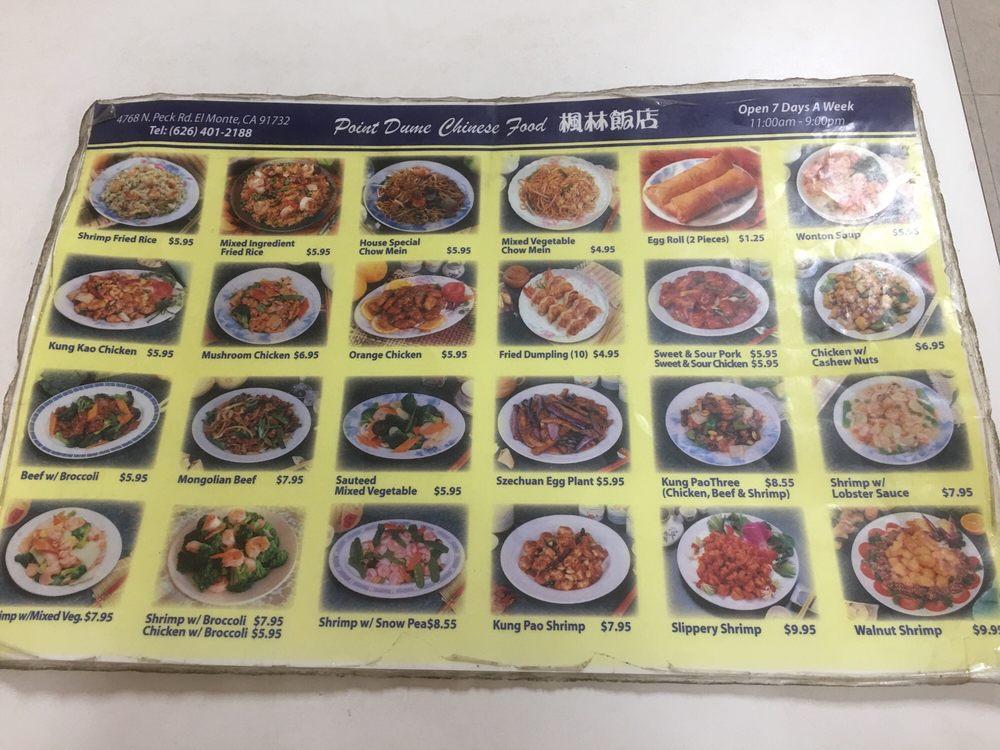 Menu at Point Dume Chinese Food restaurant, El Monte