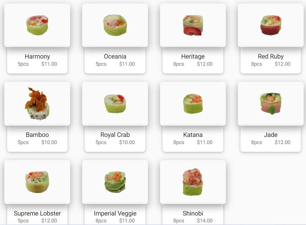 Menu au Sushi Sama Delson restaurant, Delson