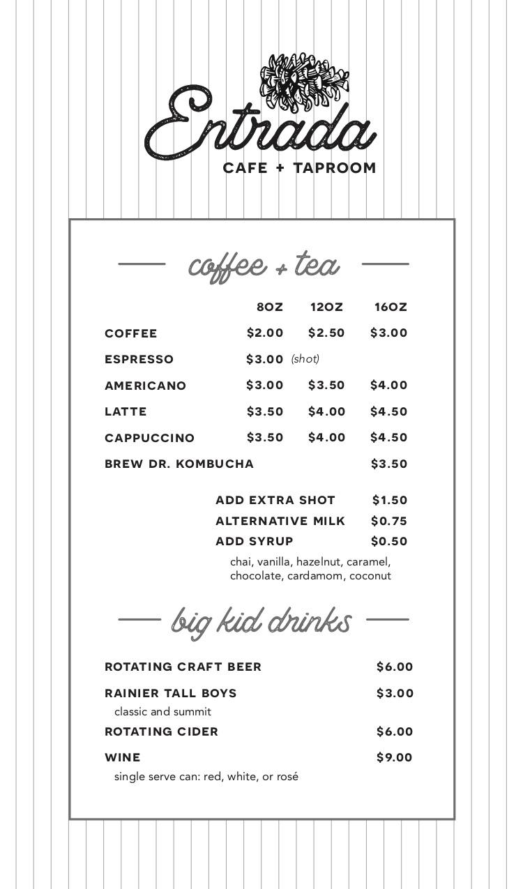 Carta de Entrada Cafe and Taproom, Bend