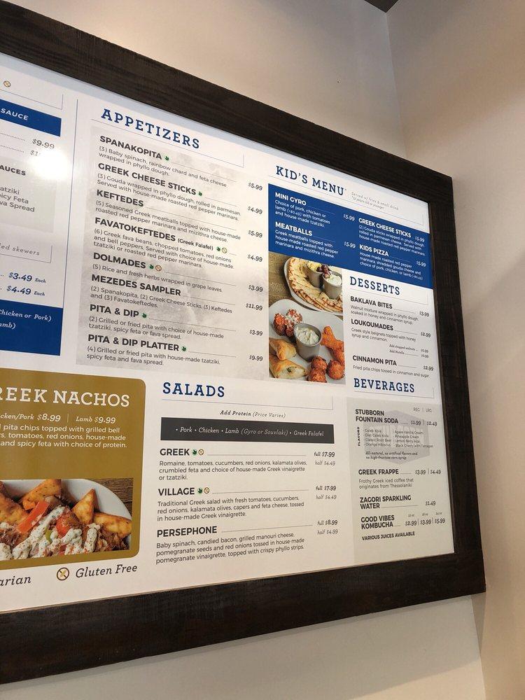 Menu at Meraki Greek Street Food desserts, Boise