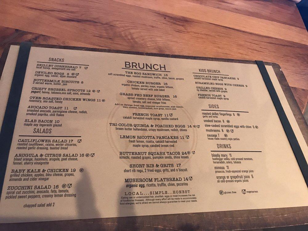 Menu at Rustic Root restaurant, Woodbury