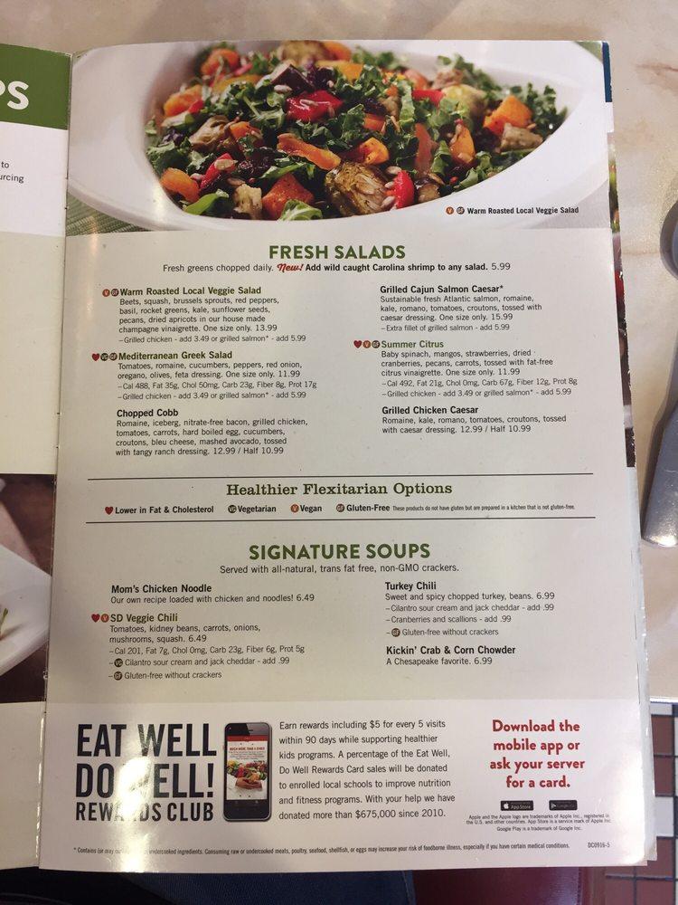 Menu at Silver Diner restaurant, Rockville, Rockville Pike