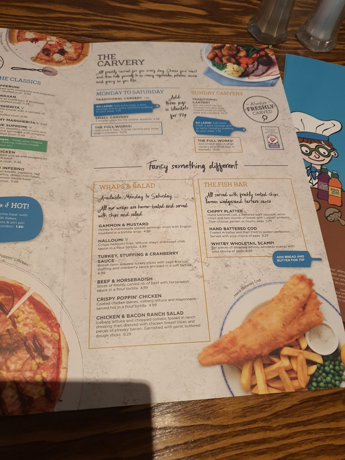 Menu at Buckie Farm pub & bar, Aberdeen