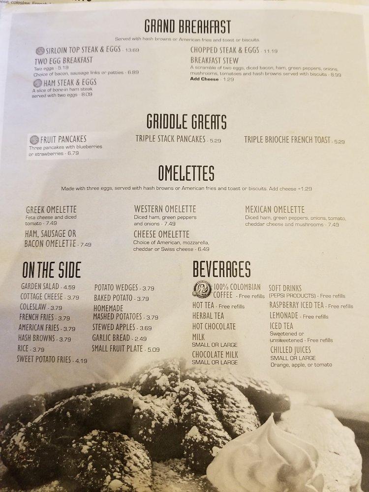 Menu at Christos Family Dining restaurant, Plymouth