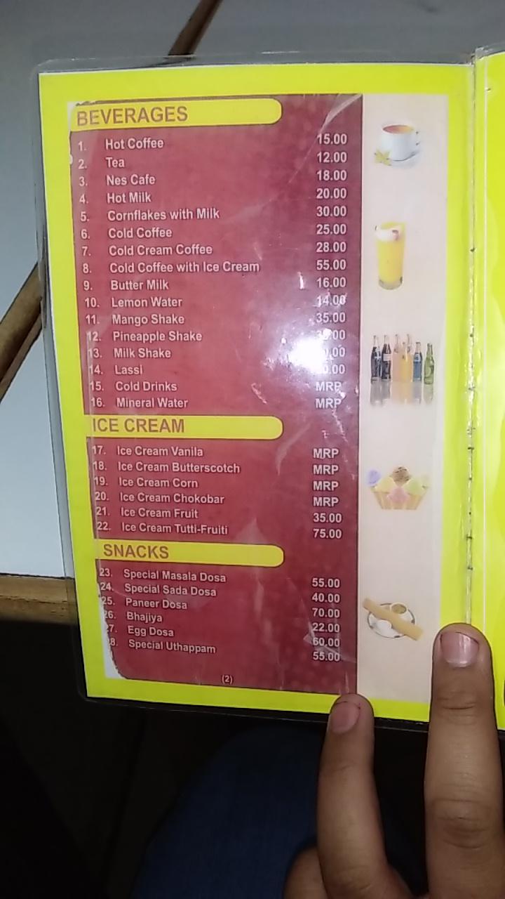 Menu at Indian Coffee House, Korba, 9MMG+GJW