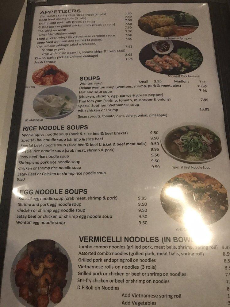 Menu at Red Pepper Restaurant, Saskatoon