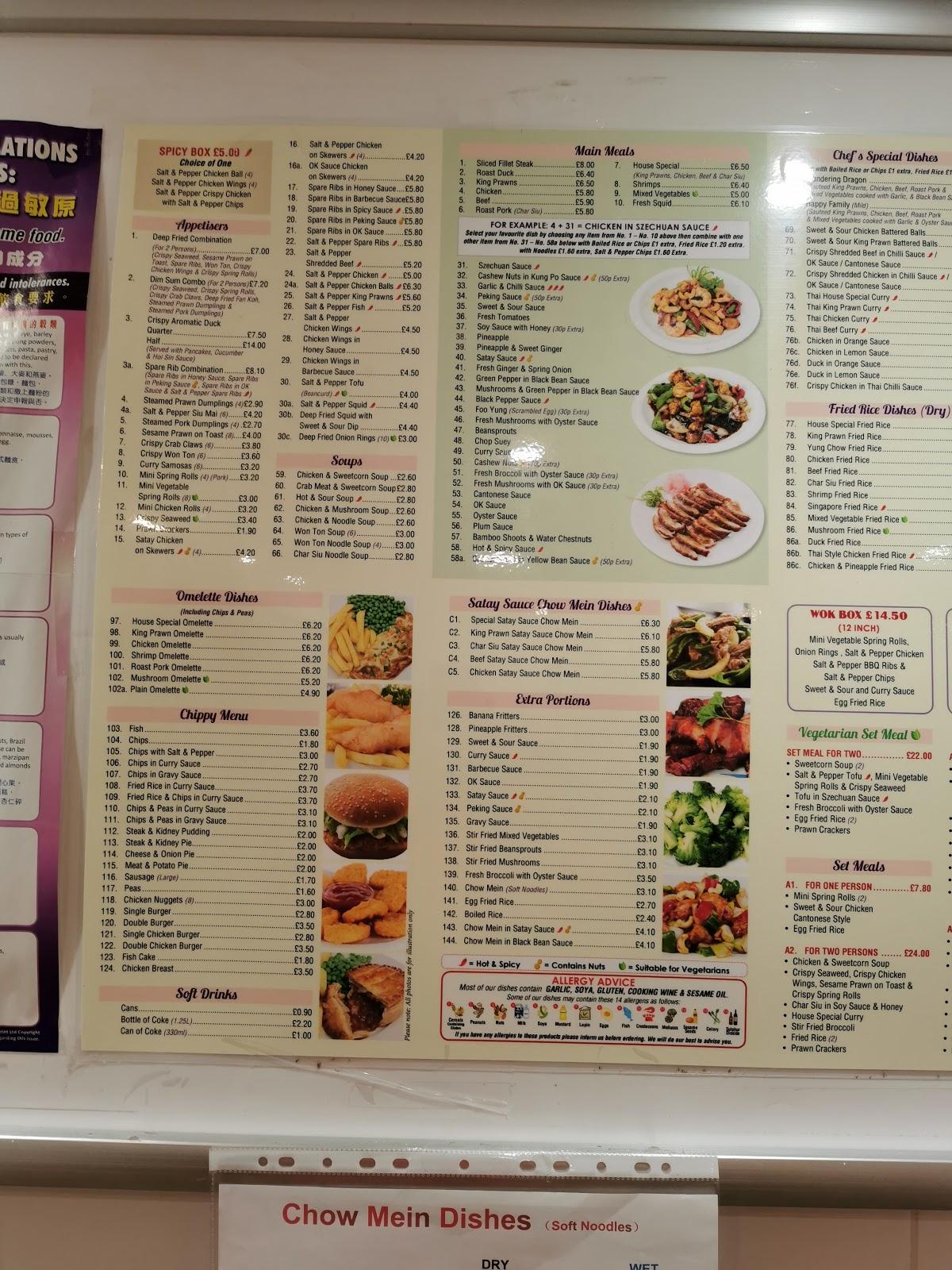 Menu at Wok Inn fast food, Warrington