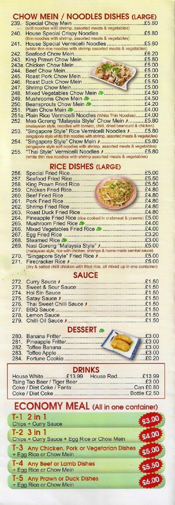 Menu at Yumi Yumi fast food, Farnborough