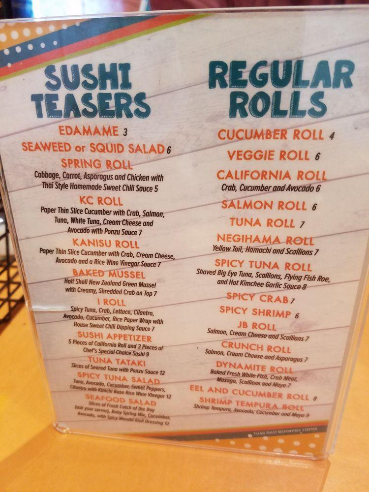 Menu at Buoys on the Boulevard restaurant, North Myrtle Beach, 93 S ...