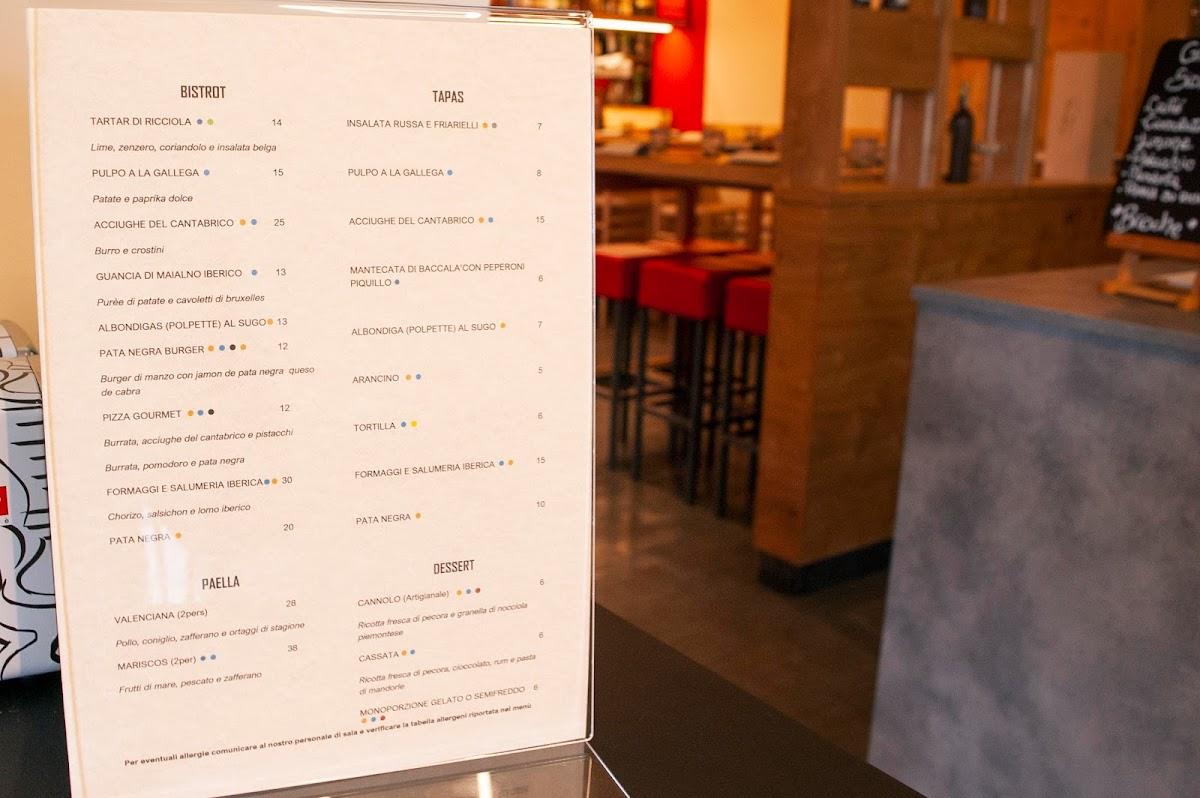 Menu da Pata Negra Bistrot e Ristorante, Paratico