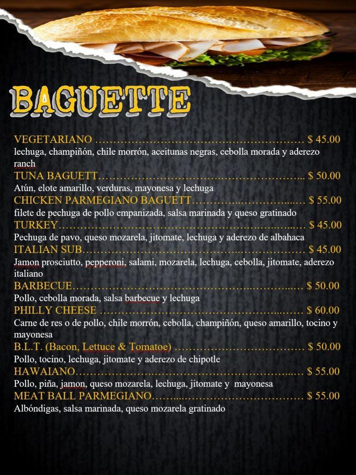 Menu at Restaurante DiCarlo, Santiago de Querétaro
