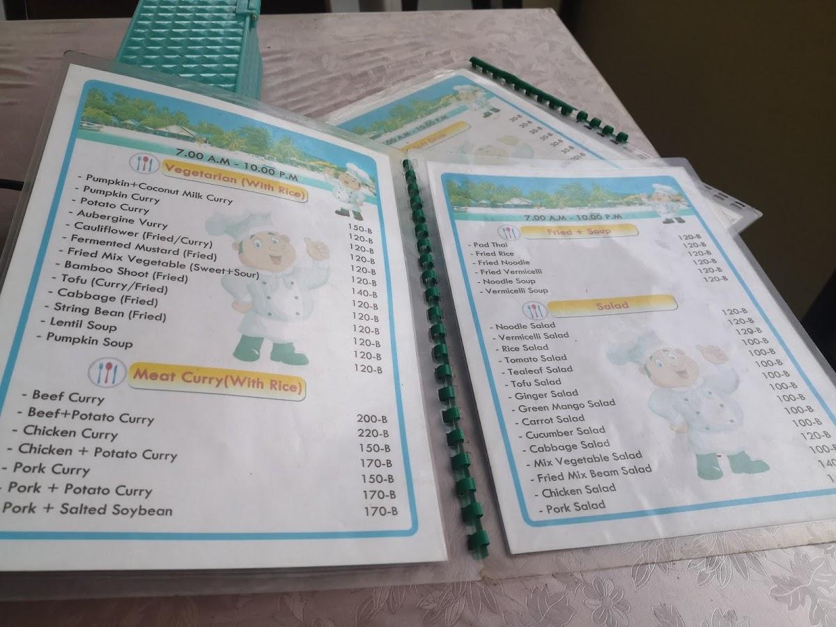 Menu at Forever Restaurant, Ko Tarutao