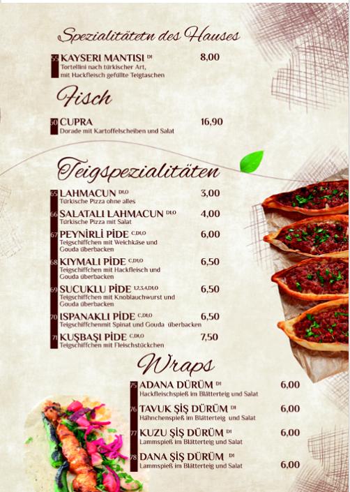 Speisekarte von Bilo Restaurant & Bar, Merzig
