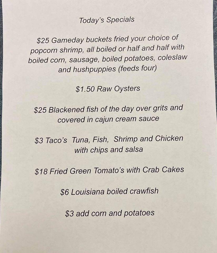 Menu at Capeside Fish Company restaurant, Rainbow City, 726 W Grand Ave