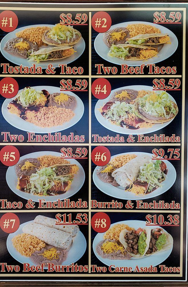 Menu at Frey's Mexican Food restaurant, Kingman, E Northern Ave