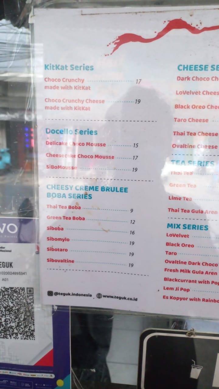 Menu at Teguk bintara cafe, Bekasi Regency