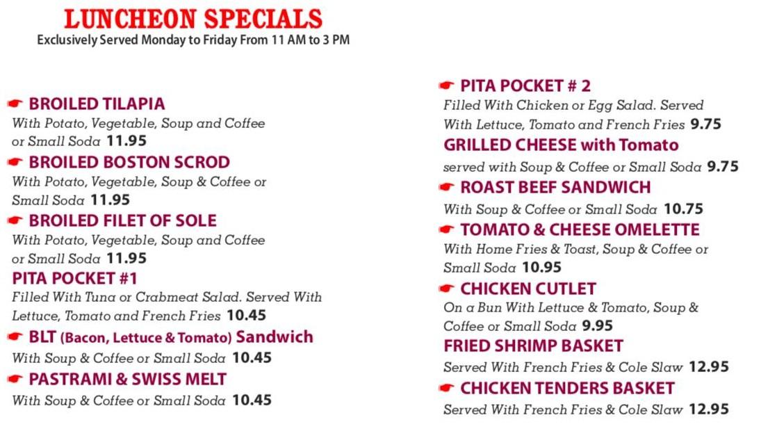 Menu at Groton Townhouse Restaurant, Groton