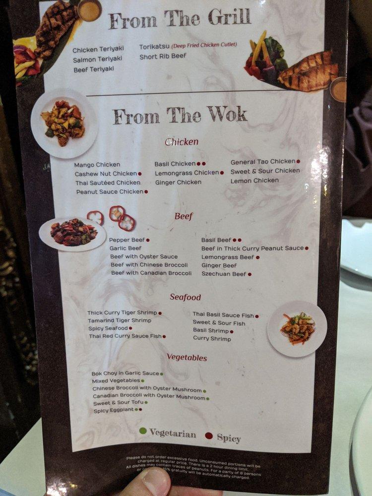 Menu at SPARKLY Japanese & Thai restaurant, Vaughan