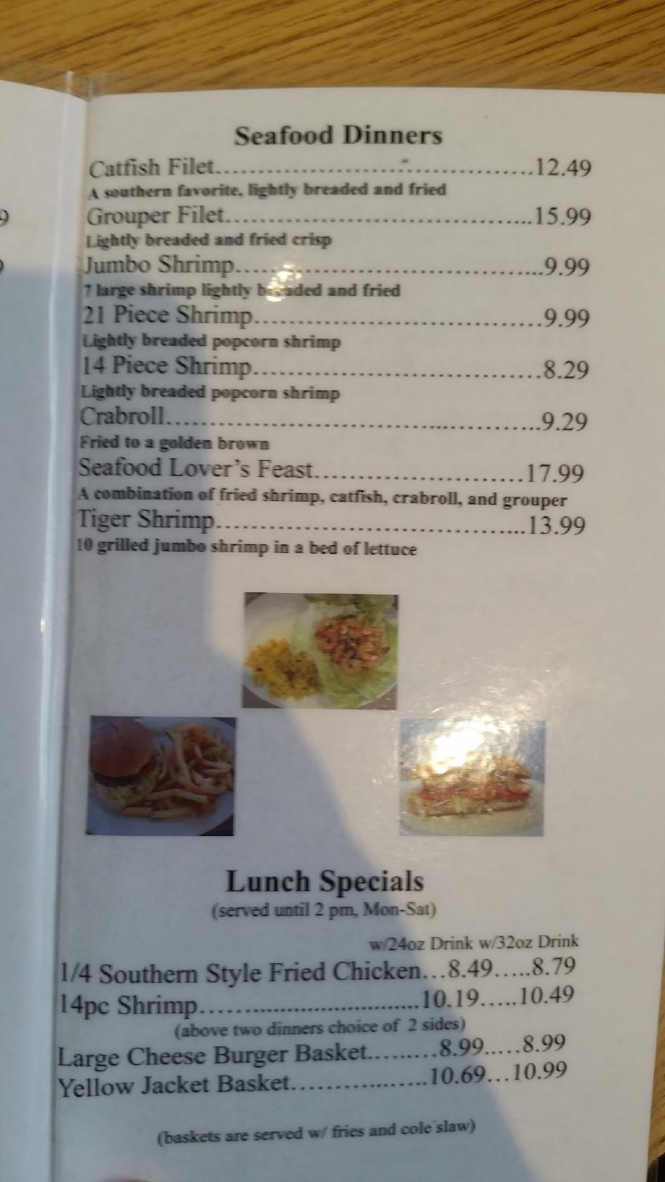 Menu at Mike's Drive-In fast food, Bartow