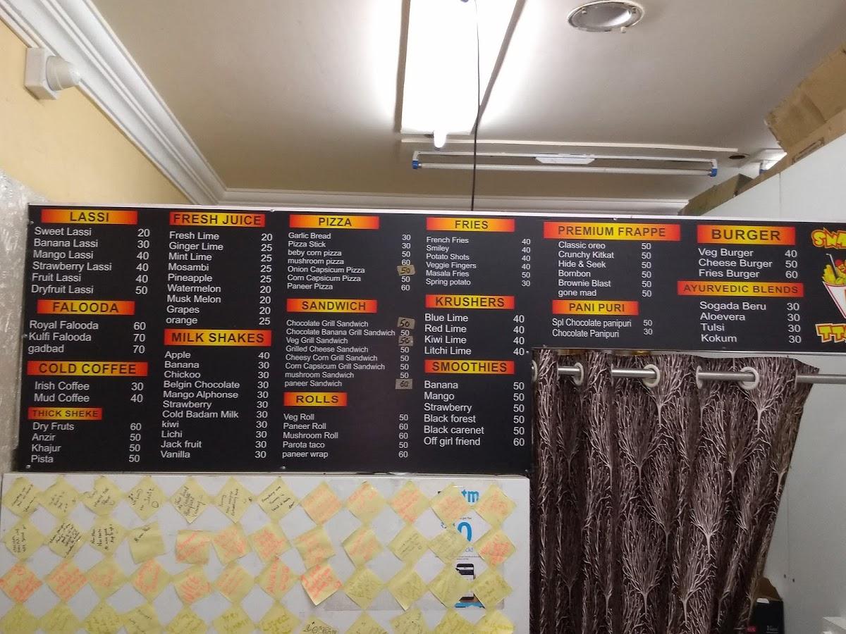 Menu at Snack Attack, Mysuru, 1700, 5th Cross Rd