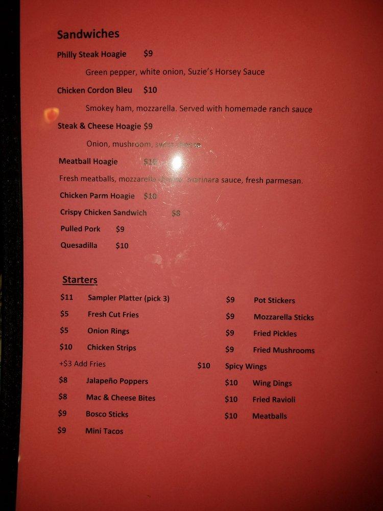 Menu at Suzi's Bar & Grill, South Lyon